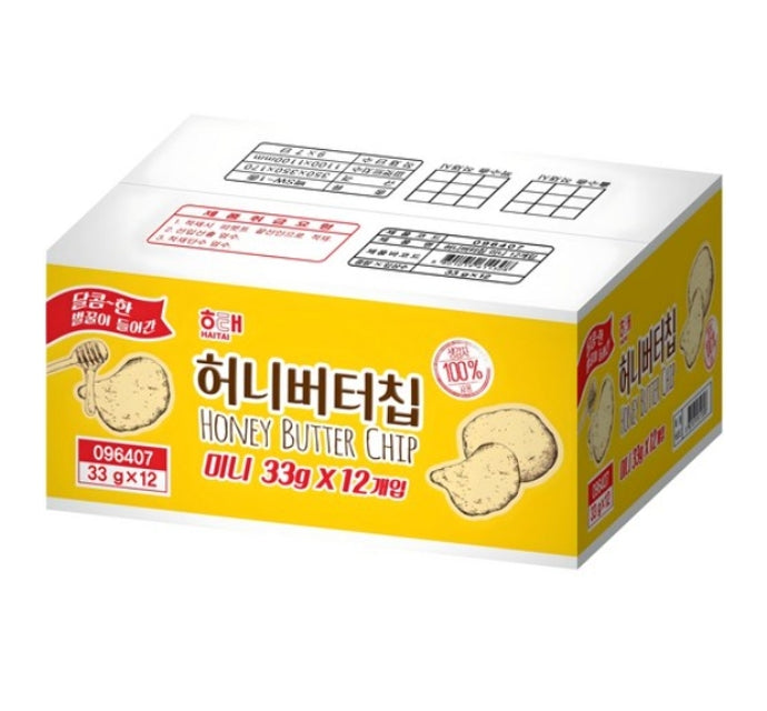 Haitai Honey Butter Chip Mini 33g (12-Pack) – Korean Sweet Potato Snac ...